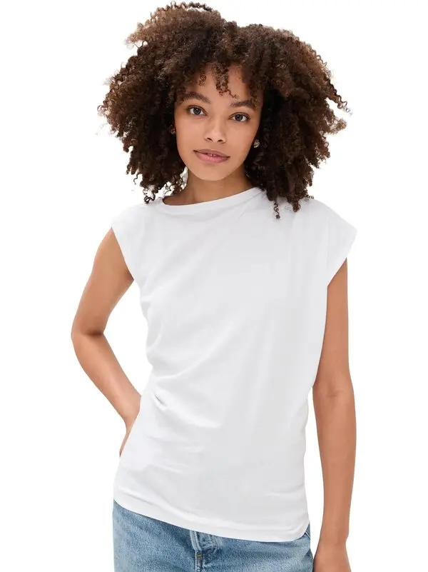 AGOLDE Beth Tee - White