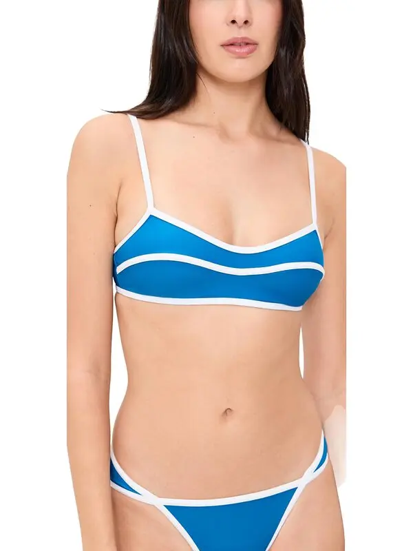 Solid & Striped The Milani Bikini Top - Cosmic Blue