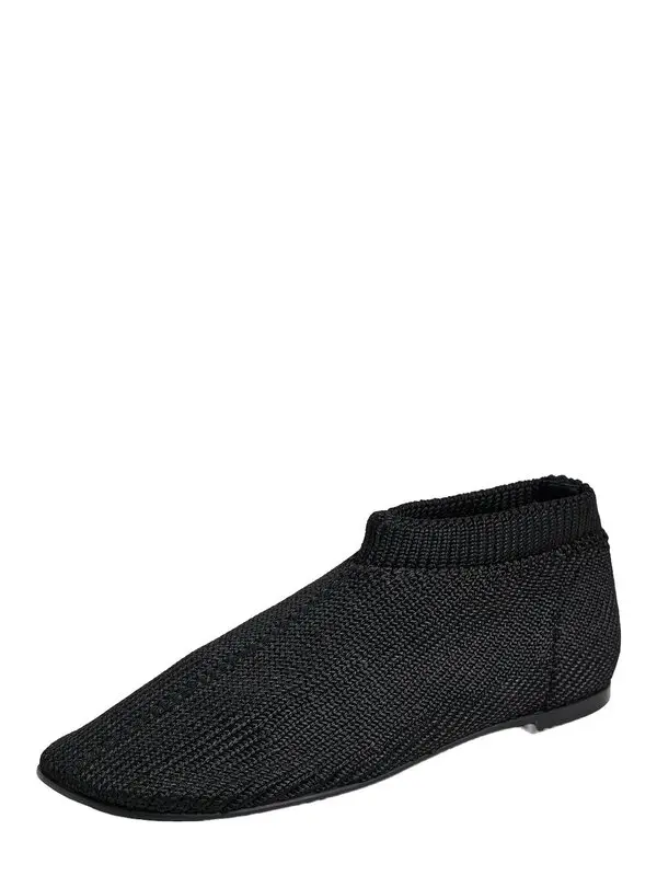 Proenza Schouler Viscose Knit Slippers - Black