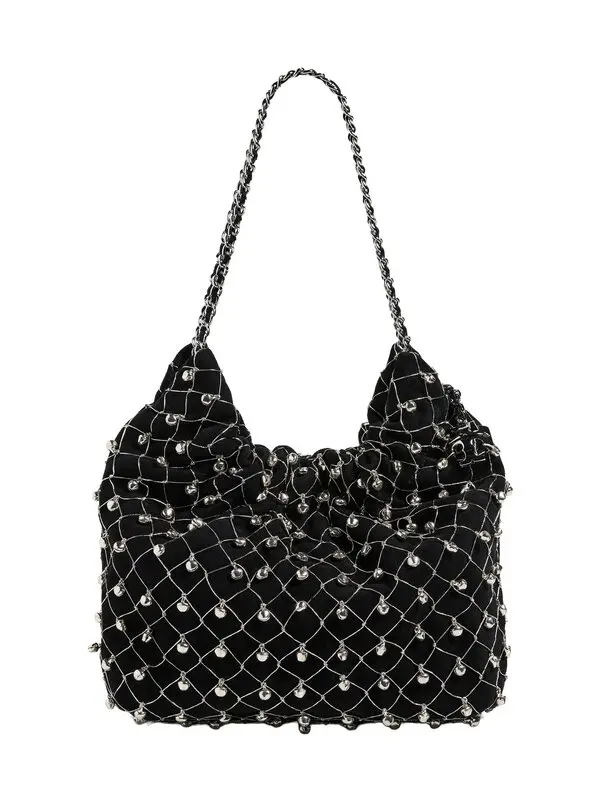 Tory Burch Fleming Bell Mini Hobo Bag - Black