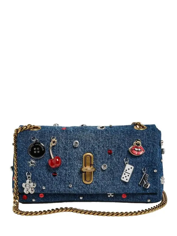 Marc Jacobs Trinket Charm Denim Mini Bag - Medium Wash Multi