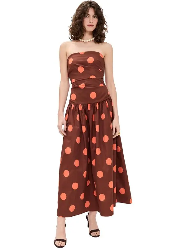THE WOLF GANG Luella Maxi Dress - Jaffa Spot