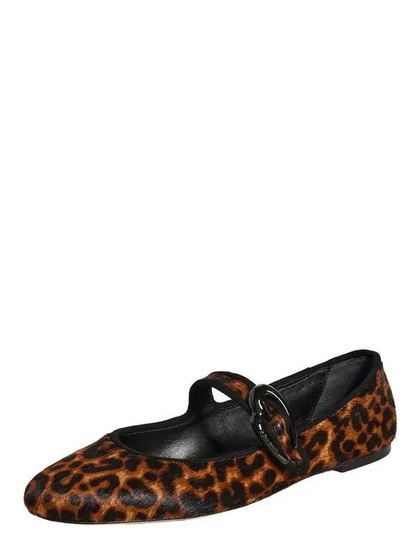 Larroude Verona Leopard Ballet Flats - Leopard Print