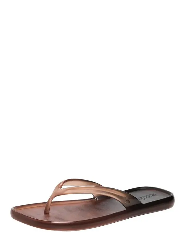 Melissa Beachwear Flip Flops - Brown/black