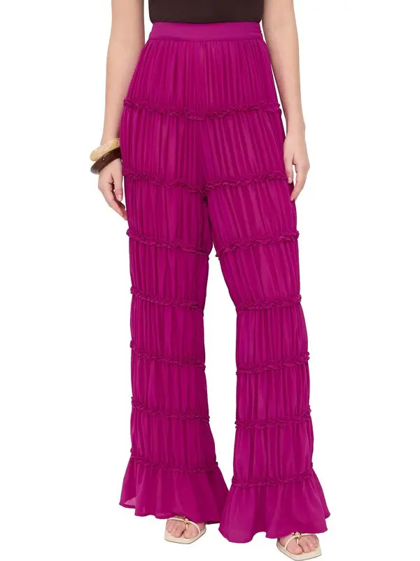 ANDREA IYAMAH Sina Pants - Magenta