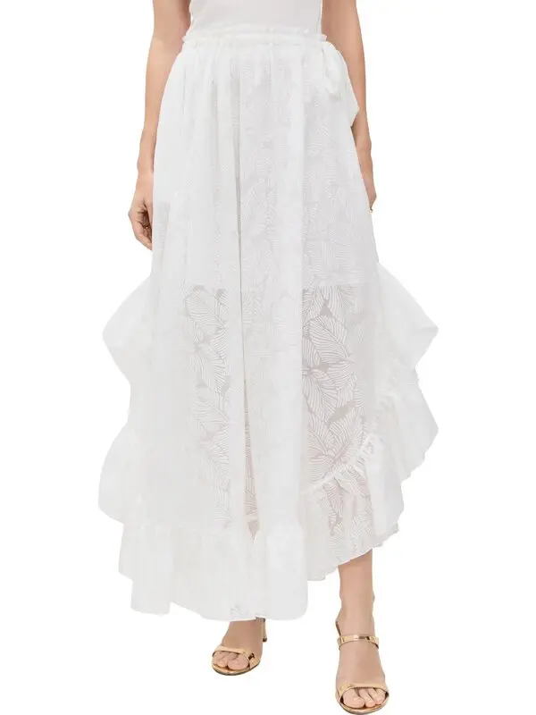 Zimmermann Daylight Ruffle Skirt - Ivory