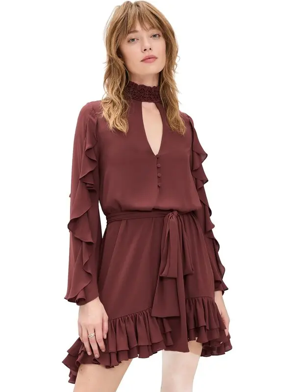 Alexis Giovanna Mini Dress - Burnt Sienna