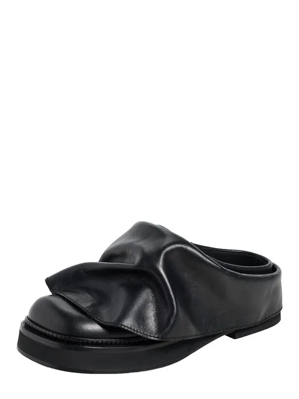 Attico Mini Robin Sabot Flats - Black