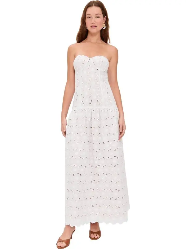 O.P.T Damaris Maxi Dress - White Eyelet