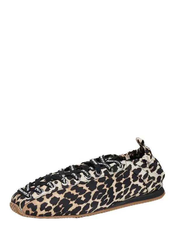 GANNI Sporty Ballerina Sneakers - Leopard