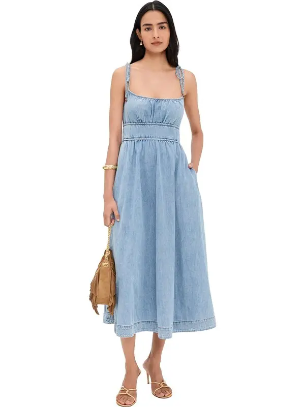 Zimmermann Wanderlust Denim Picnic Dress - Skylark