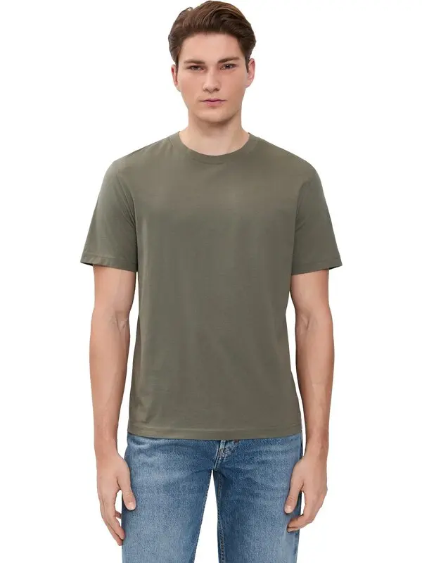 FRAME Light Cotton Tee - Smoky Green