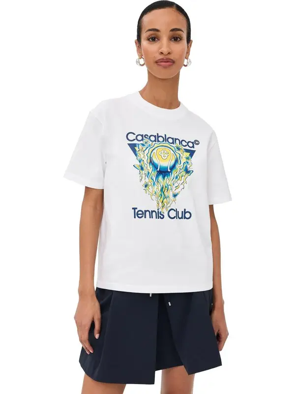 Casablanca T-shirt - Tennis Club Icon