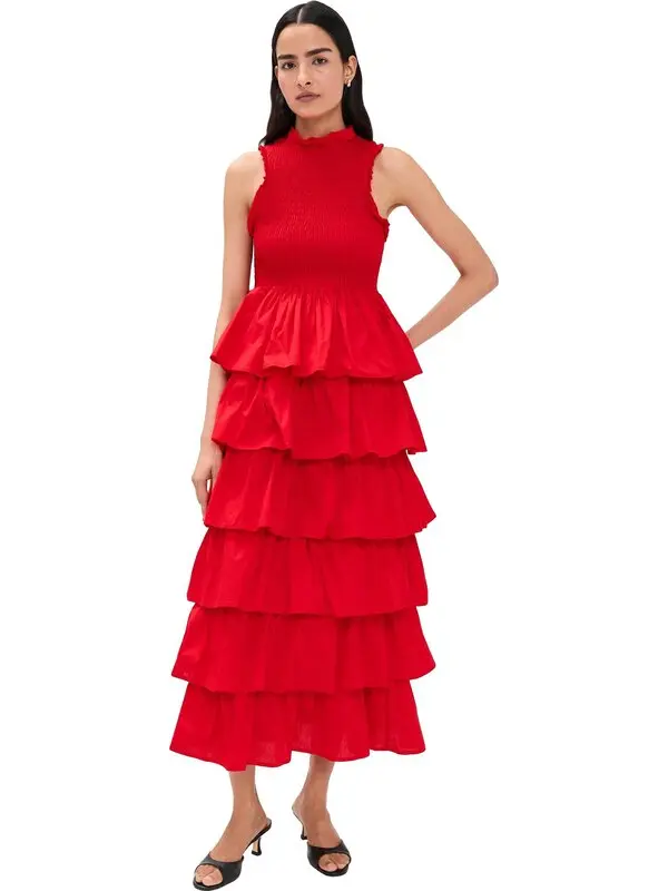 THE LULO PROJECT The Reign Maxi Dress - Red 09