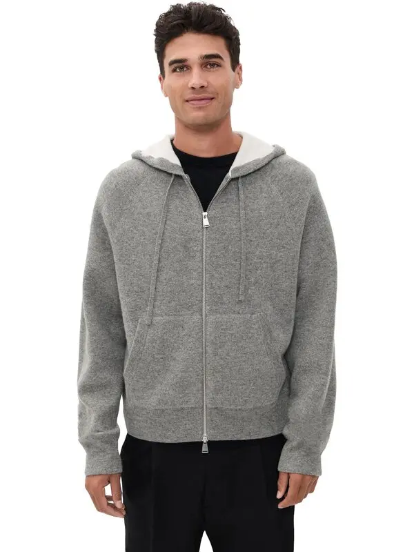 Simkhai Jackson Cashmere Blend Hoodie - Heather Grey