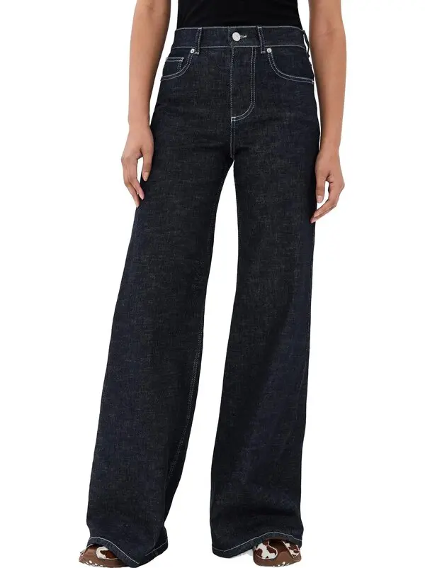Marni Mid-weight Denim Trousers - Blue/black