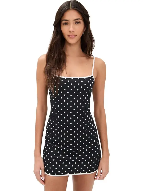 Lioness Voyage Mini Dress - Noir Polka