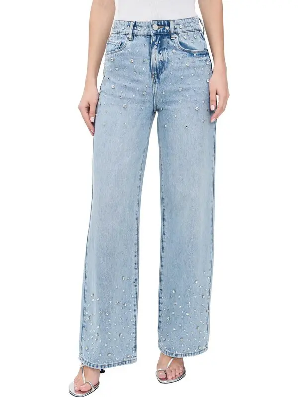 Blanknyc Embellished Denim Jeans - Light Indigo