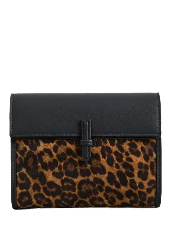 HUNTING SEASON Small Soft Clutch - Leopard/black