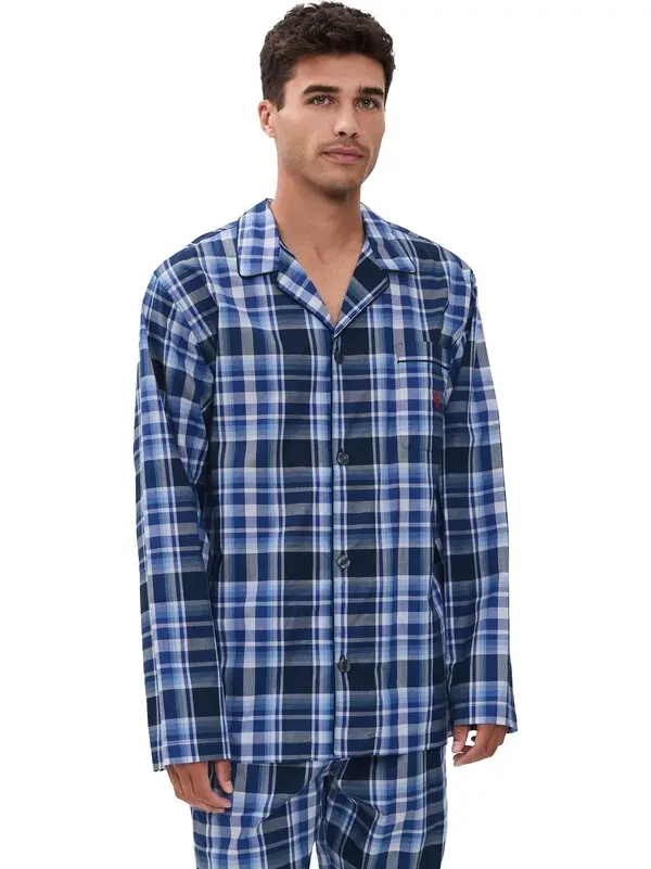 Polo Ralph Lauren Plaid Long Sleeve Pajama Shirt - Monroe Plaid