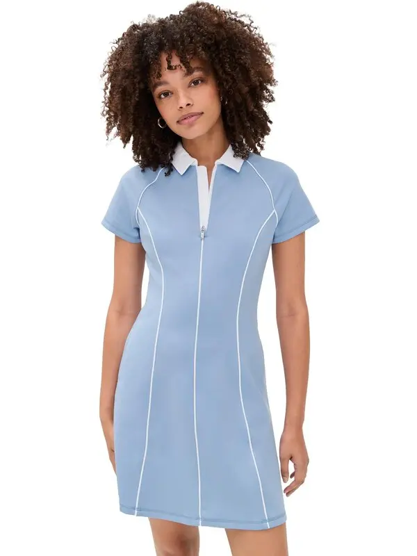 Greyson Soleil Polo Mini Dress - Wolf Blue - 476
