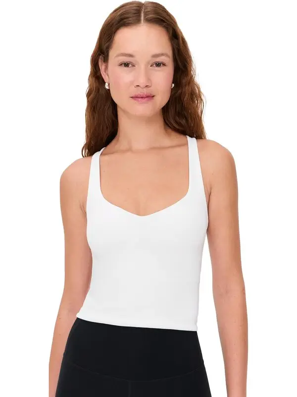 Free People Good Karma Sculpt Tank - White