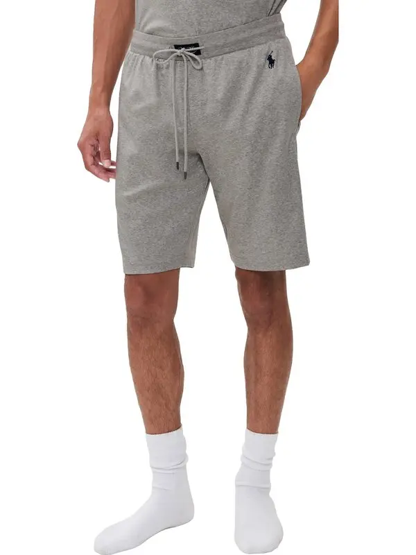 Polo Ralph Lauren Mercerized Cotton Sleep Shorts - Andover Heather