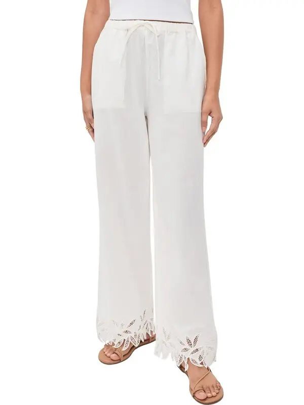 Rails Emmie Embroidered Pants - White Palm Embroidery