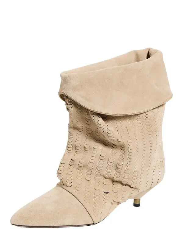 Isabel Marant Edrik Suede Boots - Deep Beige