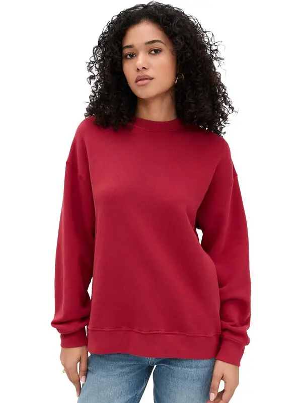 RE/DONE Oversized Crewneck - Rosso