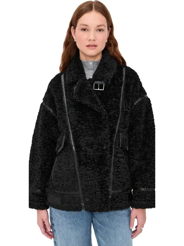 LAMARQUE Badu Faux Fur Jacket - Black