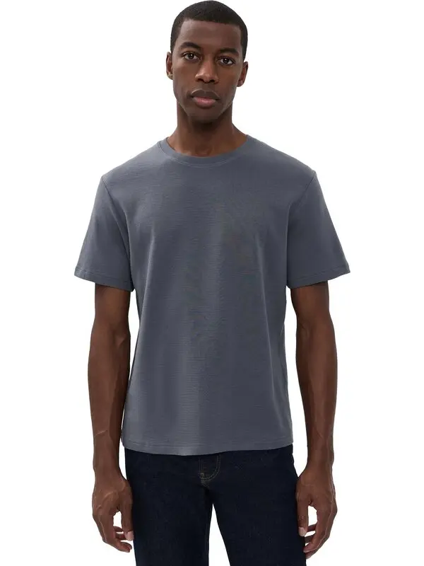 FRAME Duo Fold Tee - Slate Blue