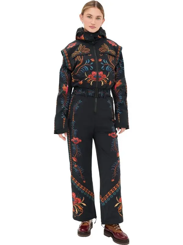 Farm Rio Macaw Ski Suit - Black