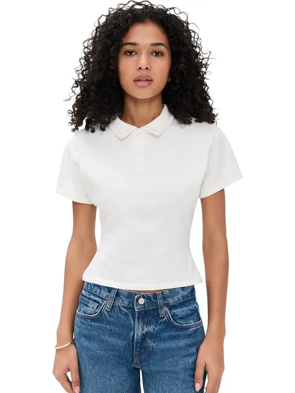 EB DENIM Eero Polo Tee - White