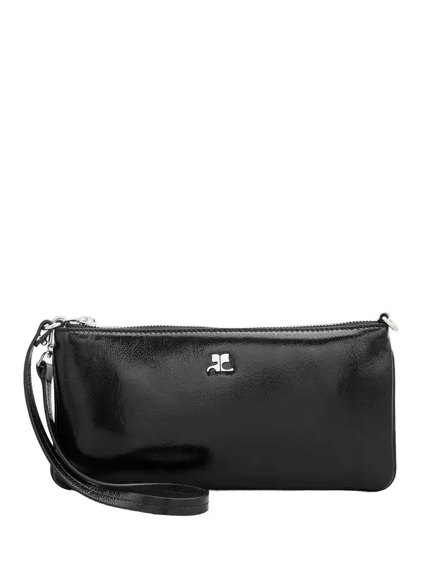 COURREGES Zipped Naplack Pouch - Black