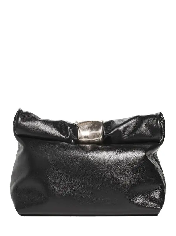 Staud Cuff Leather Clutch - Black