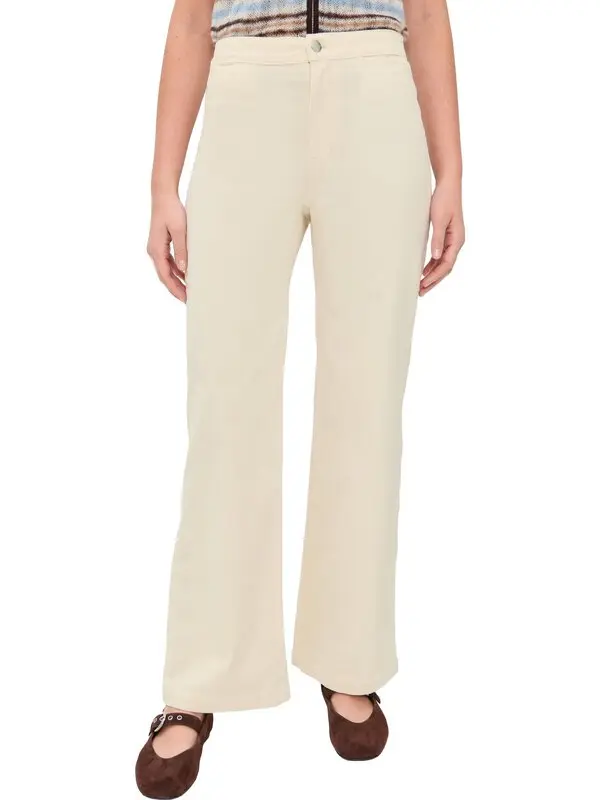 Madewell Wide-leg Corduroy Pants - Winter White