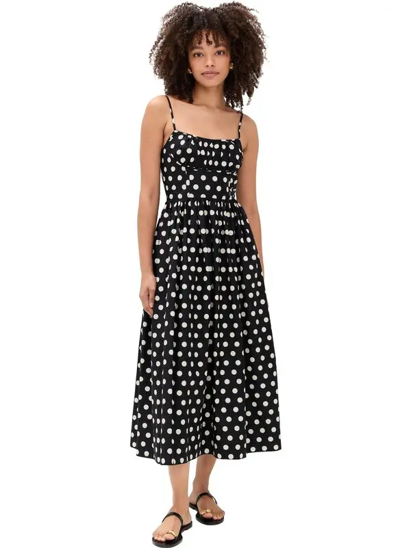 Cara Cara Alba Midi Dress - Joelle Dot Black