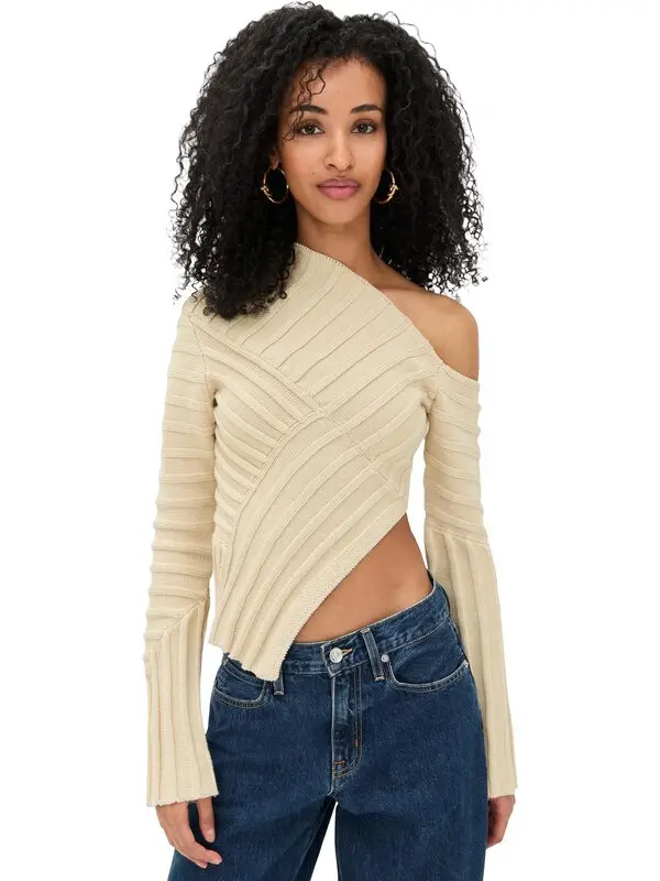 Cult Gaia Jaidan Knit Top - Beach