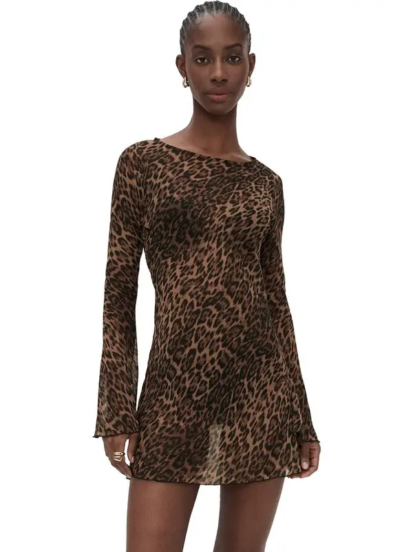 BELLA VENICE The Britain Print Dress - Leopard