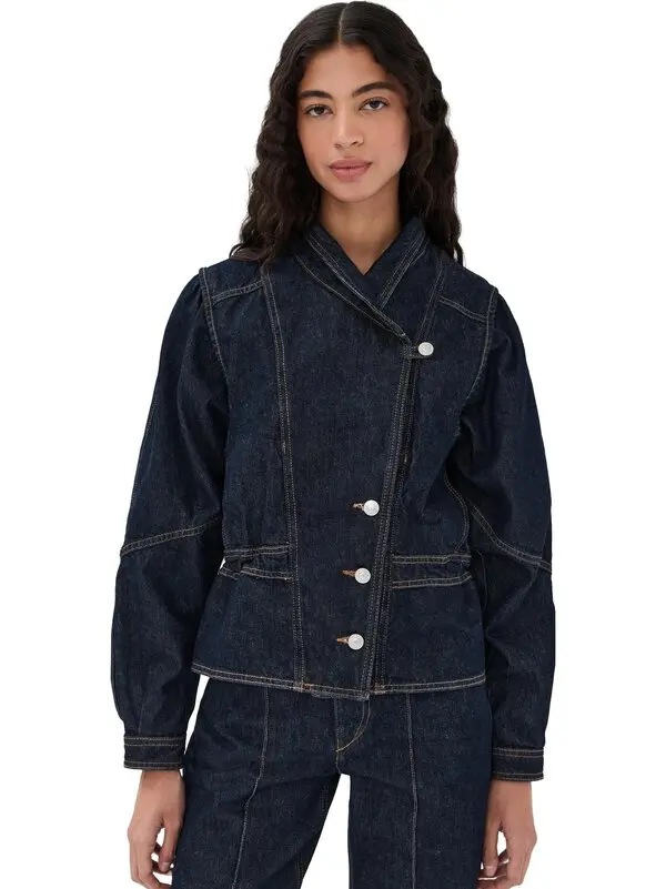 Isabel Marant Dolie Denim Jacket - Dark Midnight