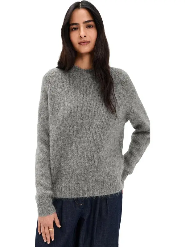 JAMIE HALLER Crew Neck Sweater - Heather