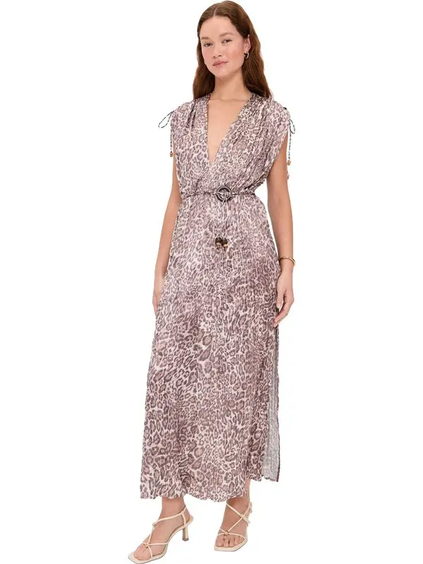 SABINA MUSAYEV Valentina Maxi Dress - Leopard Print