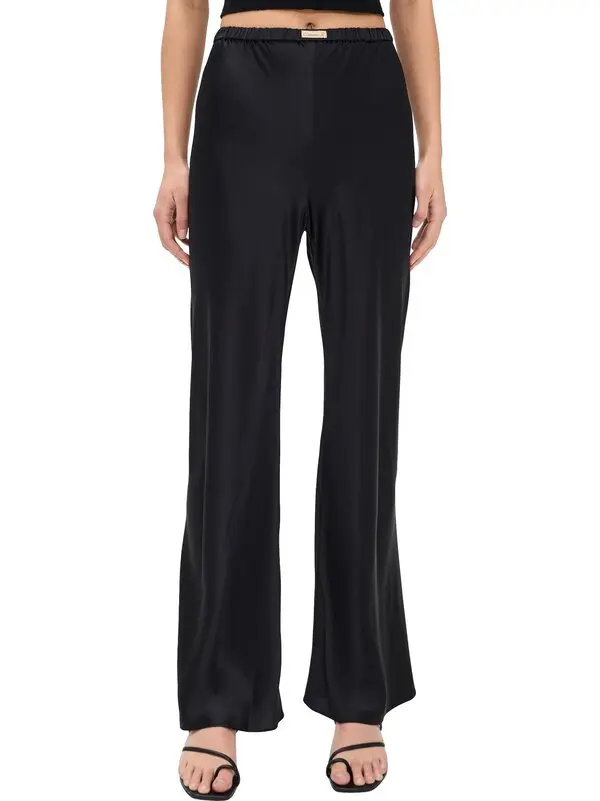 Comme Si Silk Bias Pants - Black