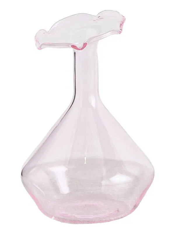 TIZO DESIGN Angled Neck Glass Vase - Pink