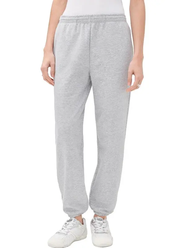 Beyond Yoga Luxe Fleece Sweatpants - Light Heather Gray