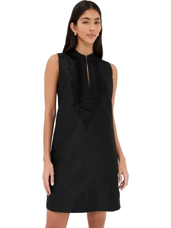 Figue Matilda Sleeveless Mini Dress - Onyx Black