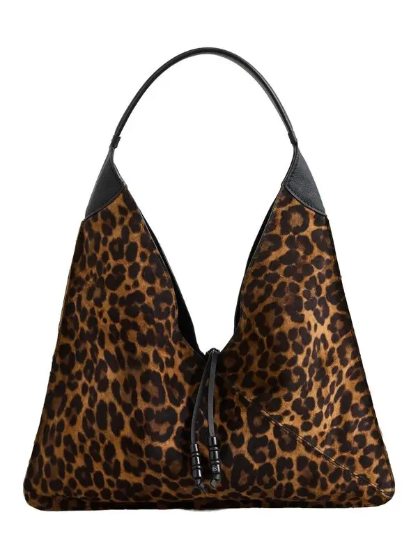 HUNTING SEASON Medium Origami Bag - Leopard/black