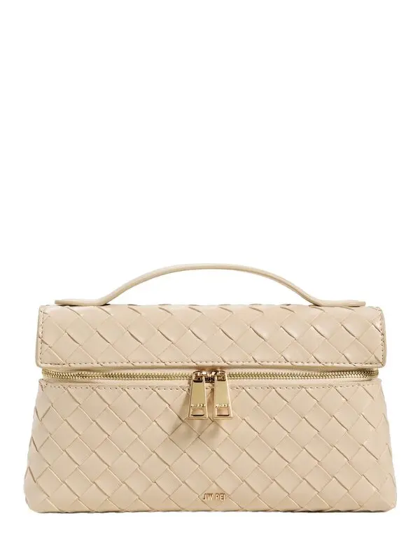 Jw Pei Thea Weave Top Handle Bag - Light Apricot