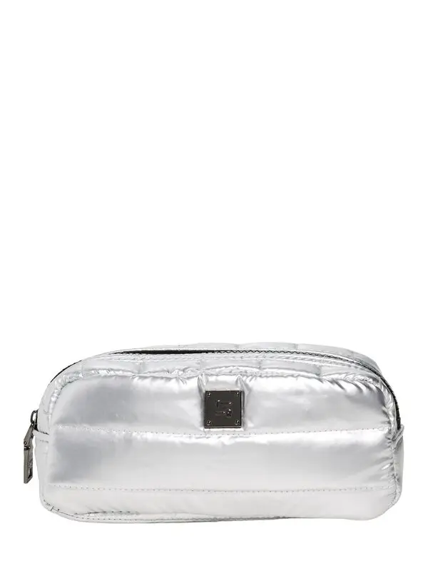 THINK ROYLN Touch-up Cosmetic Pouch - Pearl Silver